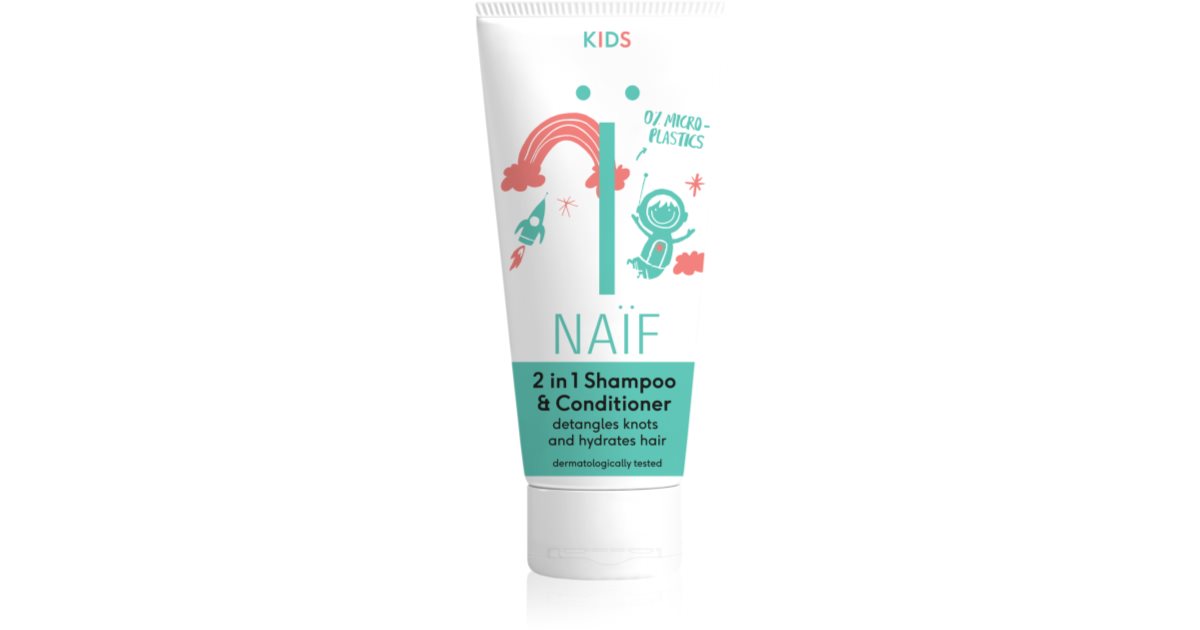 Naif Kids Shampoo & Conditioner champô e condicionador 2 em 1 para ...