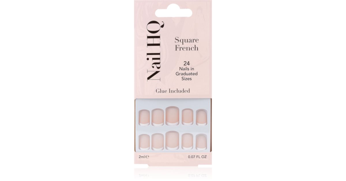 Nail HQ Square French umelé nechty | notino.sk