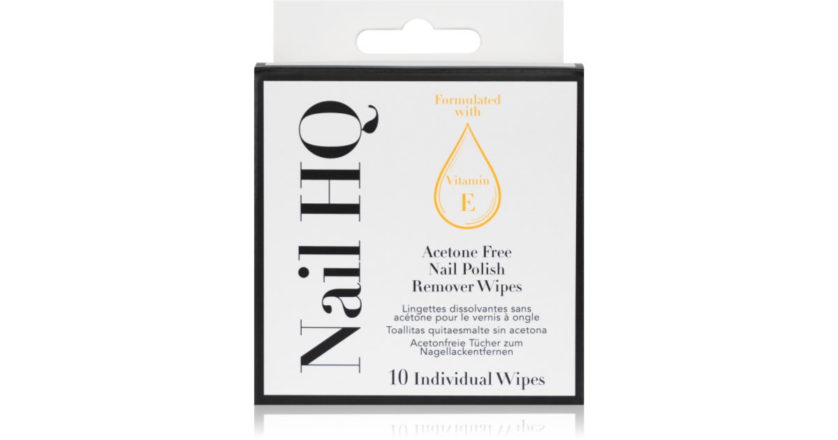 Nail HQ Acetone Free Gel Varnish Remover Wipes without acetone | notino.ie