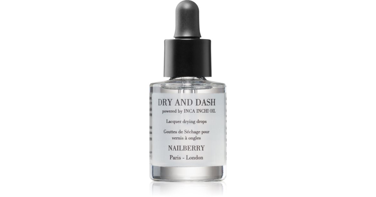 NAILBERRY Dry and Dash Lacquer Drying Drops Nail Polish Quick Drying ...
