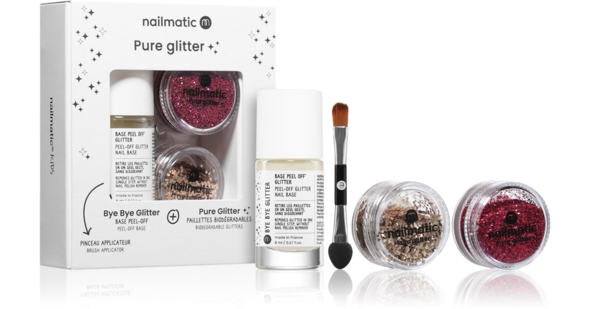 Nailmatic Pure Glitter Set mit Glitzerteilchen | notino.at
