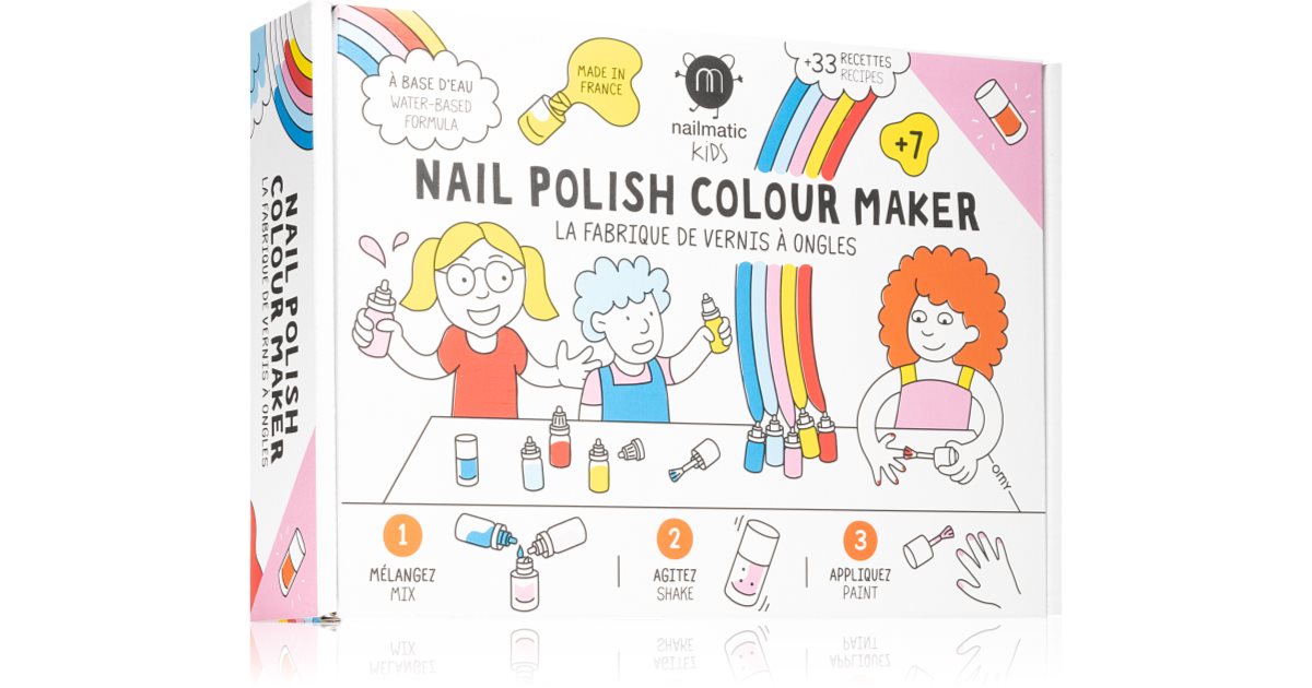 Nailmatic Nail Polish Colour Maker 4 Nail Polishes комплект за оформяне ...