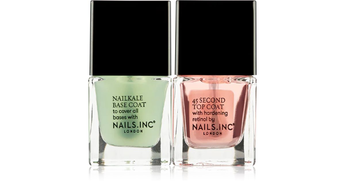 Nails Inc. Treatment Number Ones базов и финален топ лак за нокти мини ...