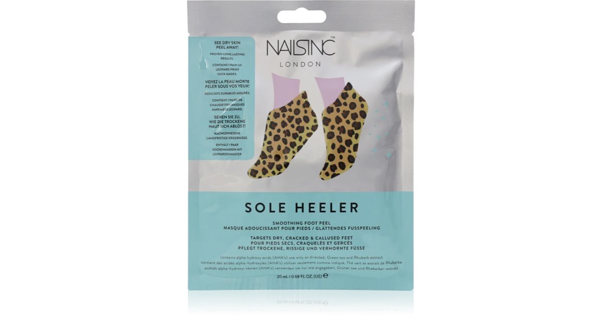 Nails Inc. Sole Heeler exfoliating mask for legs | notino.co.uk