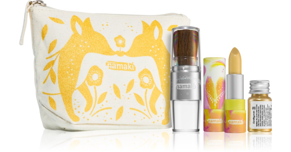 Namaki Sparkling Pouch Fox Gold set for children | notino.ie