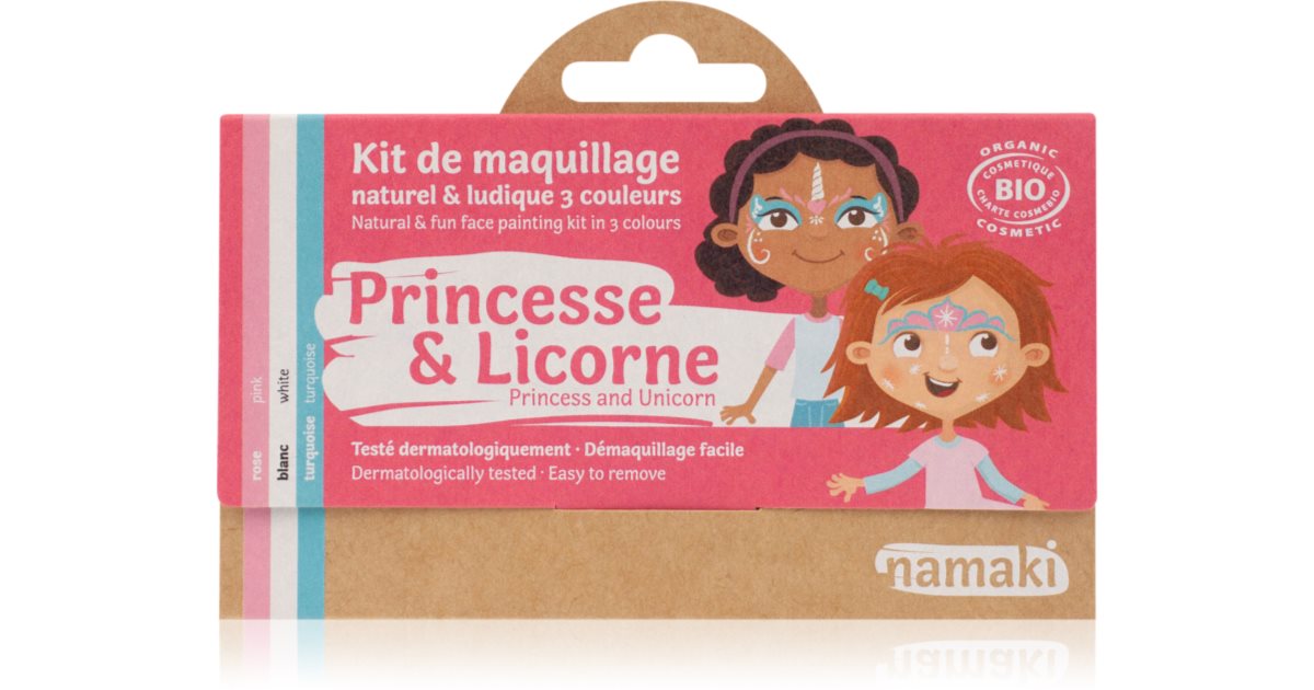 Namaki Color Face Painting Kit Princess & Unicorn Set (für Kinder ...