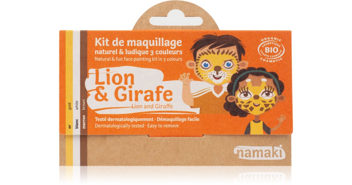Namaki Color Face Painting Kit Lion & Giraffe Set für Kinder | notino.at