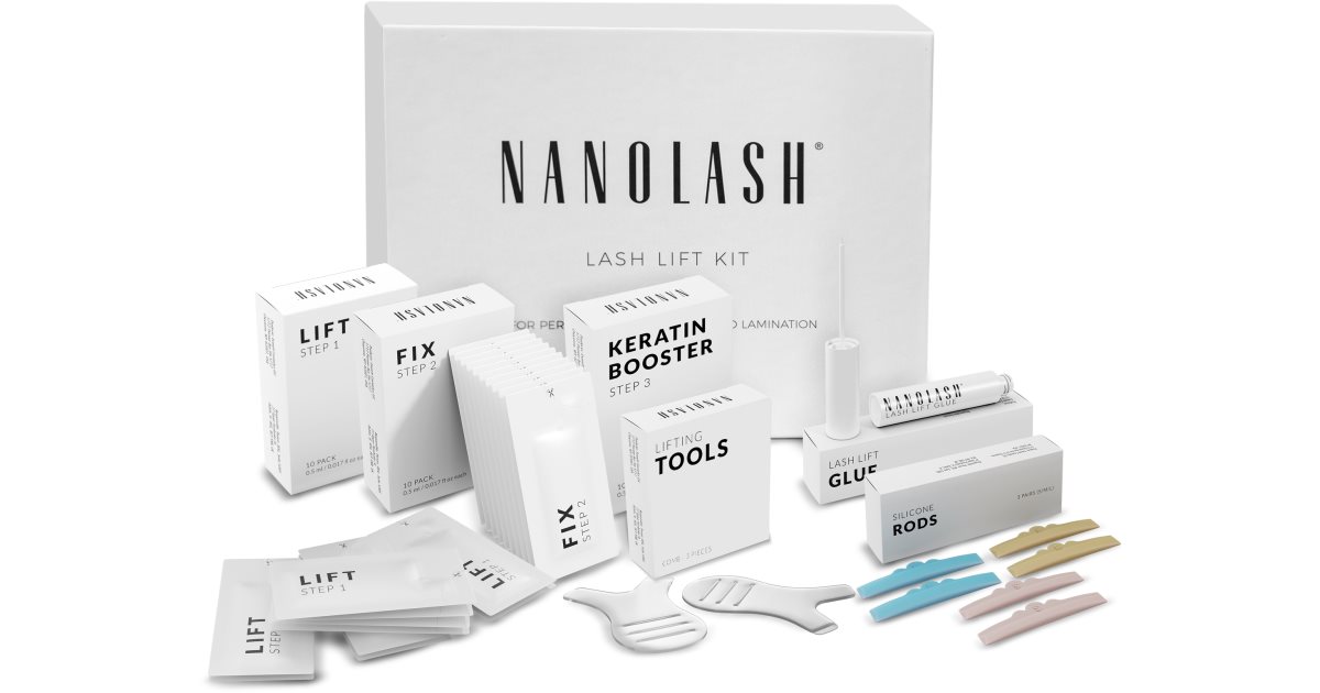 Nanolash Lash Lift Kit Set für das Lifting und die Laminierung der ...