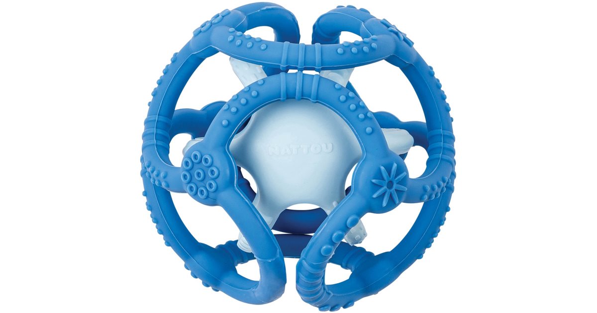 NATTOU Teether Silicone Ball 2 in 1 närimismänguasi | notino.ee