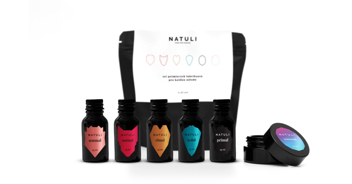 NATULI PREMIUM 6 x 15 ml sada lubrikačních gelů | notino.cz