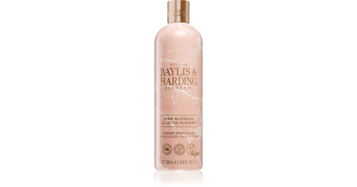 Baylis & Harding Elements Pink Blossom & Lotus Flower luxury shower gel ...