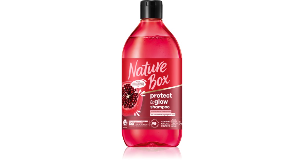 Nature Box Pomegranate moisturising and revitalising shampoo for colour ...