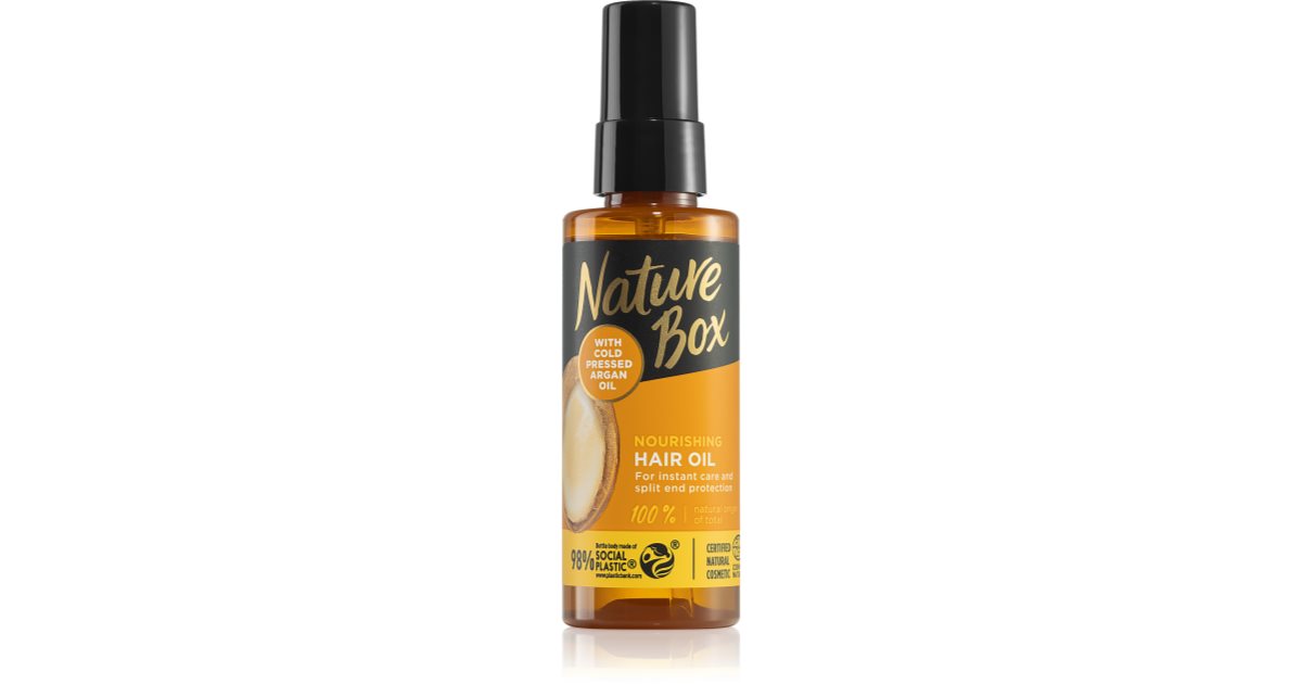 Nature Box Argan nourishing hair oil with argan oil | notino.co.uk