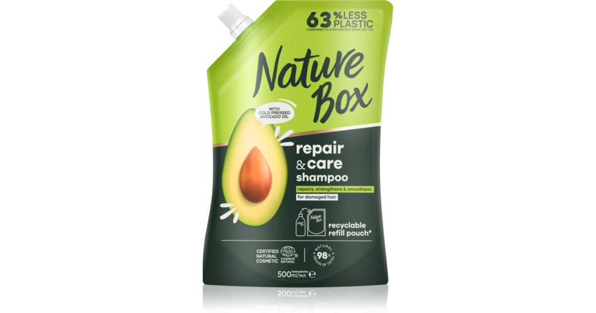 Nature Box Avocado deeply regenerating shampoo for split hair ends ...