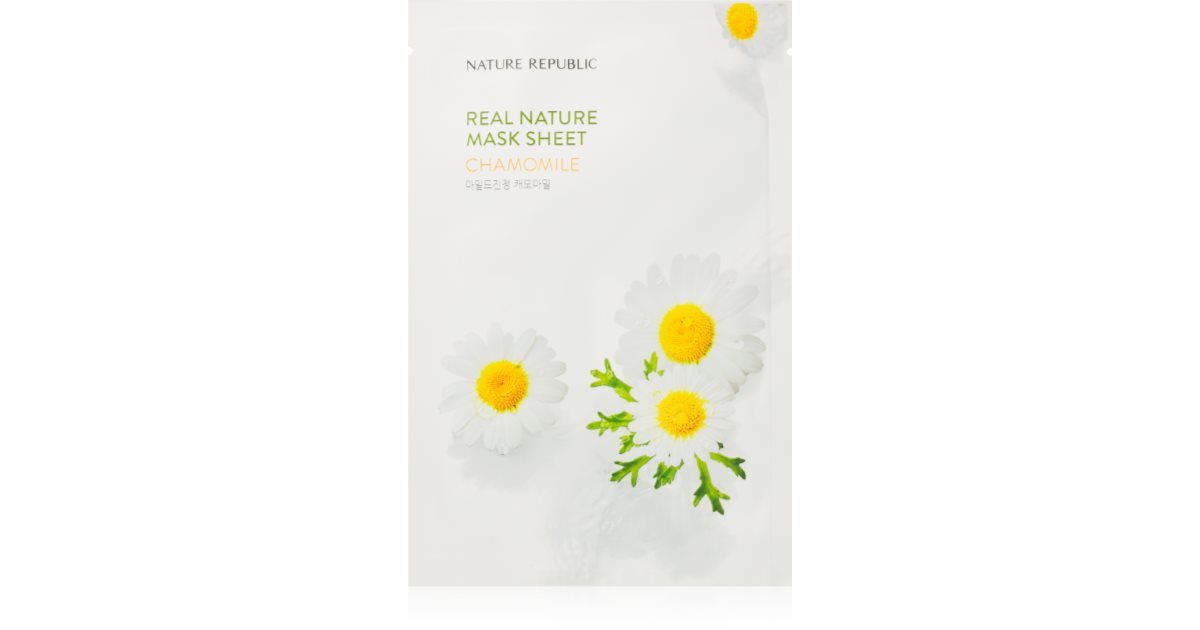NATURE REPUBLIC Real Nature Chamomile Mask Sheet Moisturising face ...