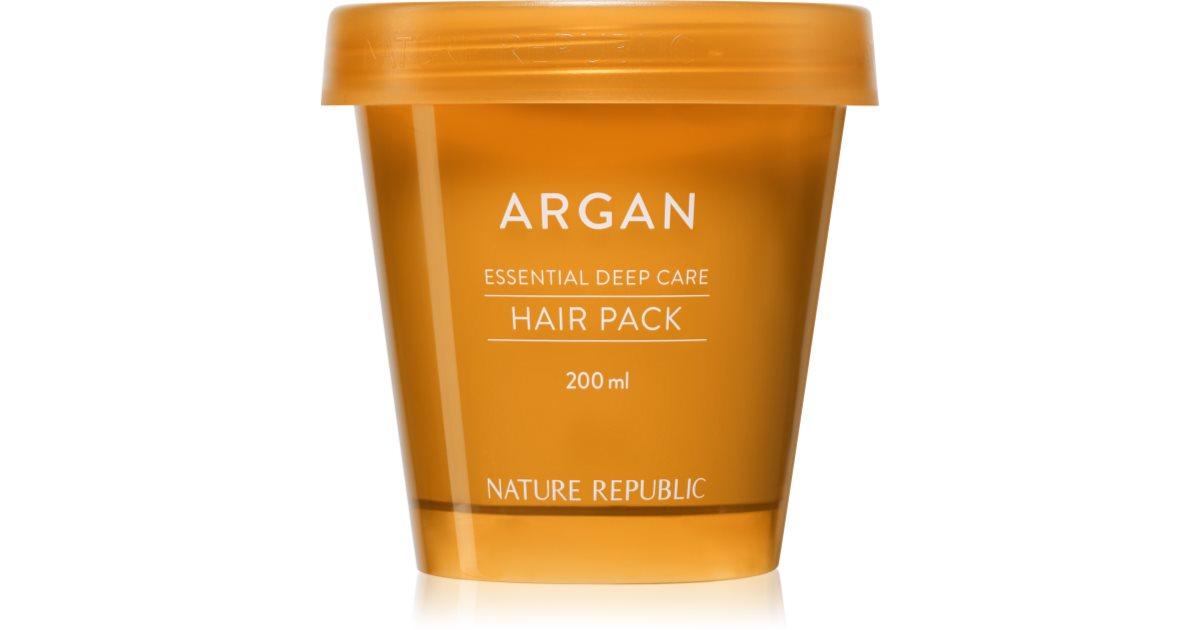 NATURE REPUBLIC Argan Essential Deep Care Hair Pack moisturising and ...