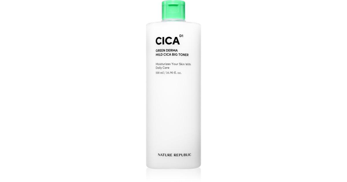 NATURE REPUBLIC Green Derma Mild Cica Big Toner soothing toner to ...