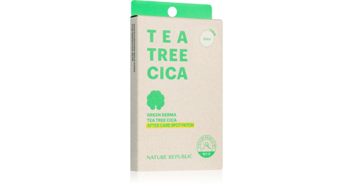 NATURE REPUBLIC Green Derma Tea Tree Cica After Care Spot Patch soin ...