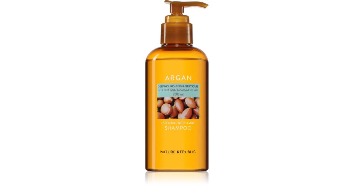NATURE REPUBLIC Argan Essential Deep Care Shampoo deeply regenerating ...