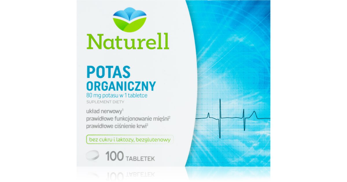Naturell Potas Organiczny tabletki dla wsparcia układu nerwowego