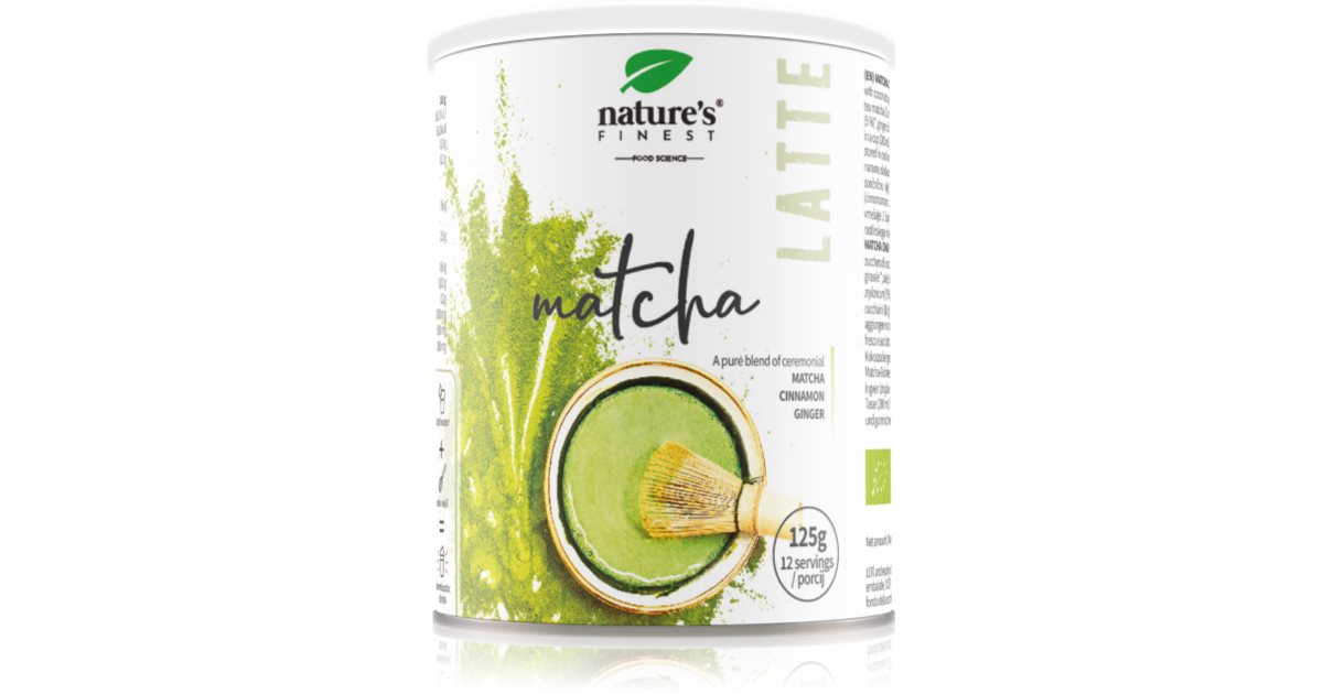 Natures Finest Matcha Latte poudre pour la préparation de boisson aux ...
