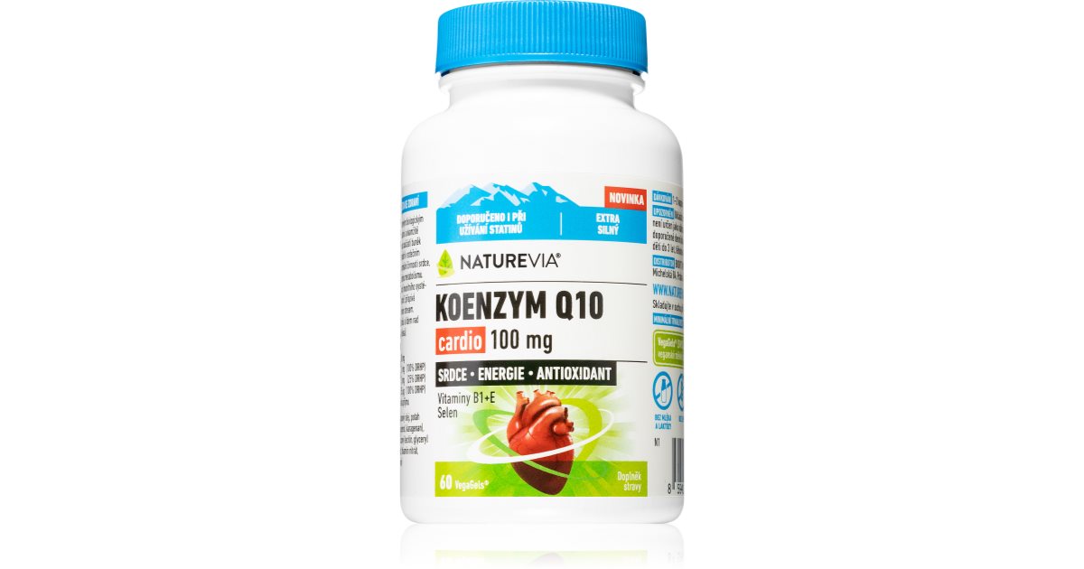 NatureVia Koenzym Q10 Cardio kapsle pro normální funkci srdce a cév | notino.cz