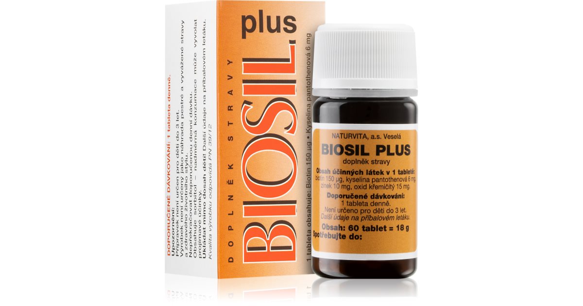 NATURVITA Biosil Plus tablety pro vlasy, nehty a pokožku | notino.cz