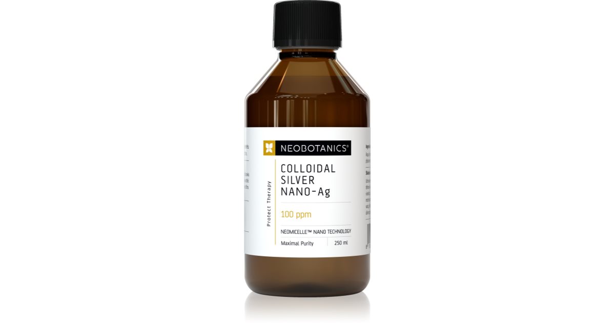 Neobotanics Colloidal Silver Nano-Ag 100 ppm toner with colloidal ...