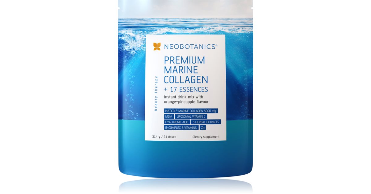 Neobotanics Premium Marine Collagen + 17 Essences Pulver mit Kollagen ...