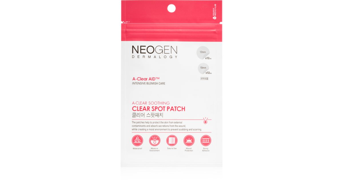 Neogen Dermalogy A-Clear Soothing Spot Patch cleansing patch for acne ...