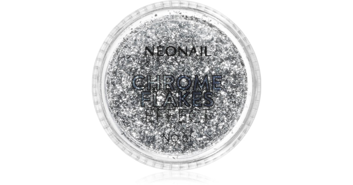 NEONAIL Chrome Flakes Effect No. 1 proszek brokatowy do paznokci