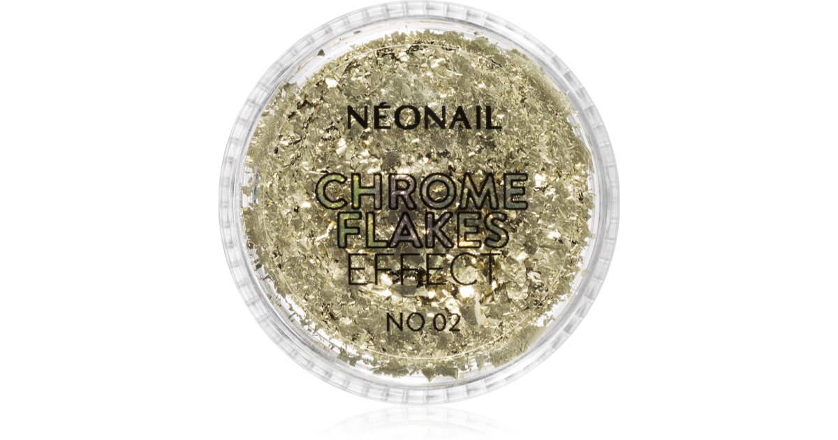 NEONAIL Effect Chrome Flakes Mirdzošs pūderis nagiem | notino.lv