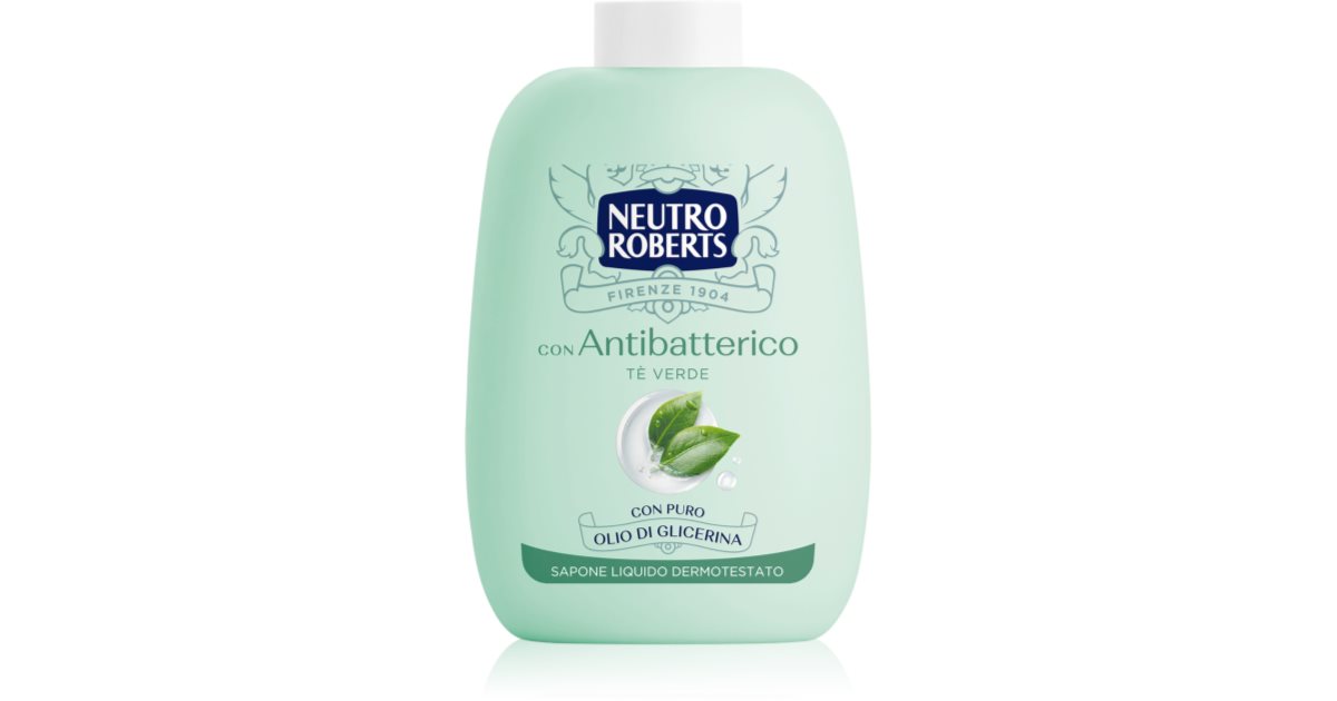 Neutro Roberts Tè Verde antibacterial liquid soap with green tea ...