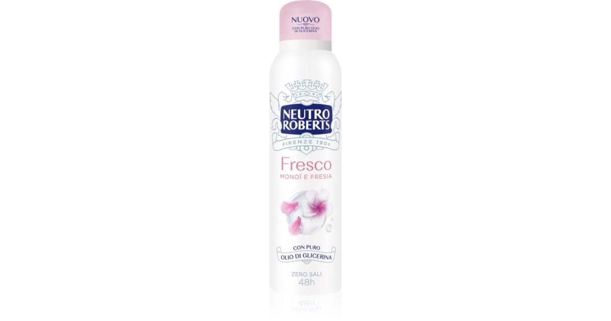 Neutro Roberts Monoi e Fresia Deodorant Spray mit 48-Stunden Wirkung