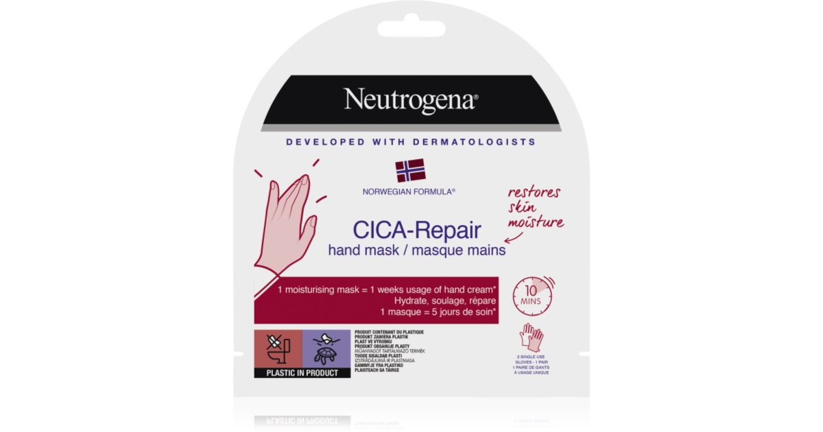 Neutrogena Norwegian Formula® CICA Repair hydrating hand mask | notino ...
