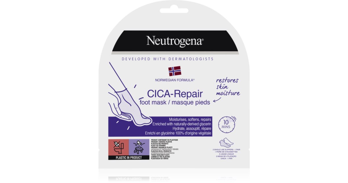 Neutrogena Norwegian Formula® CICA Repair hydrating mask for legs ...