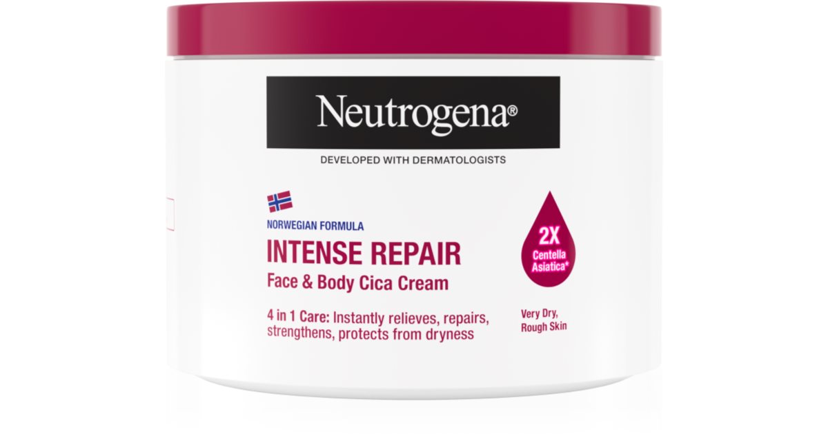 Neutrogena Intense Repair Cica crème pour le corps traitante pour peaux ...
