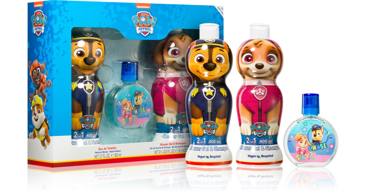 Nickelodeon Paw Patrol Shower Gel and Shampoo Set Coffret cadeau pour ...