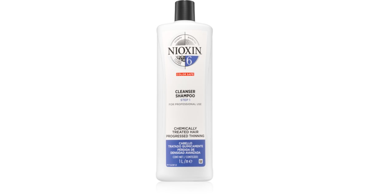 Nioxin System 6 Color Safe Cleanser Shampoo purifying shampoo for ...