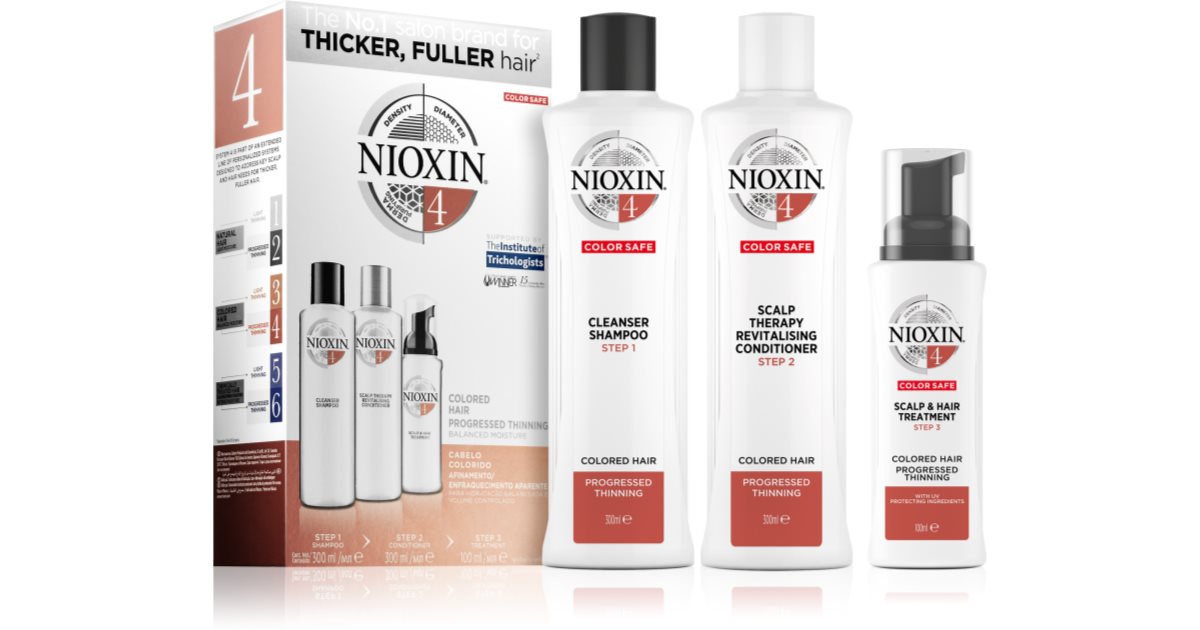 Nioxin System 4 Color Safe Gift Set for colour-treated hair | notino.ie