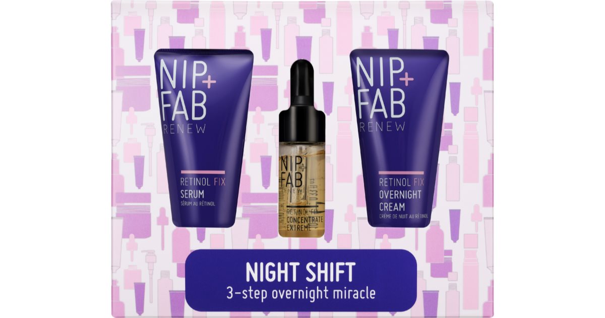 NIP+FAB Retinol Fix Night Shift skin care set (with retinol) | notino.co.uk