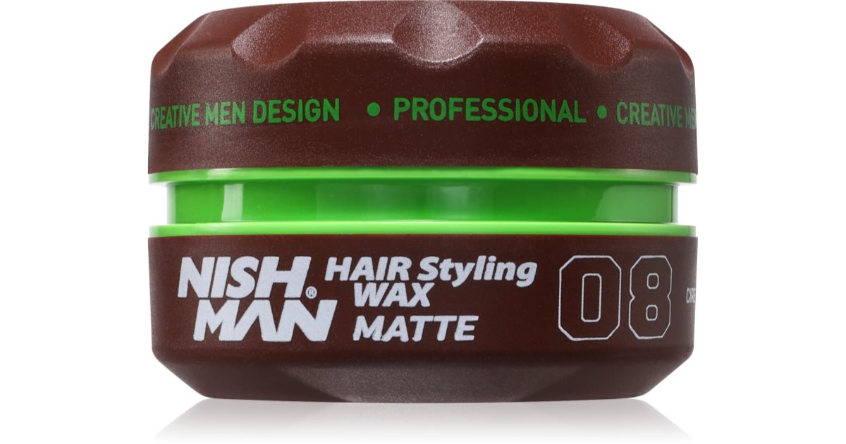 Nish Man 08 Styling Wax for Short Hairstyles with matt effect | notino.ie