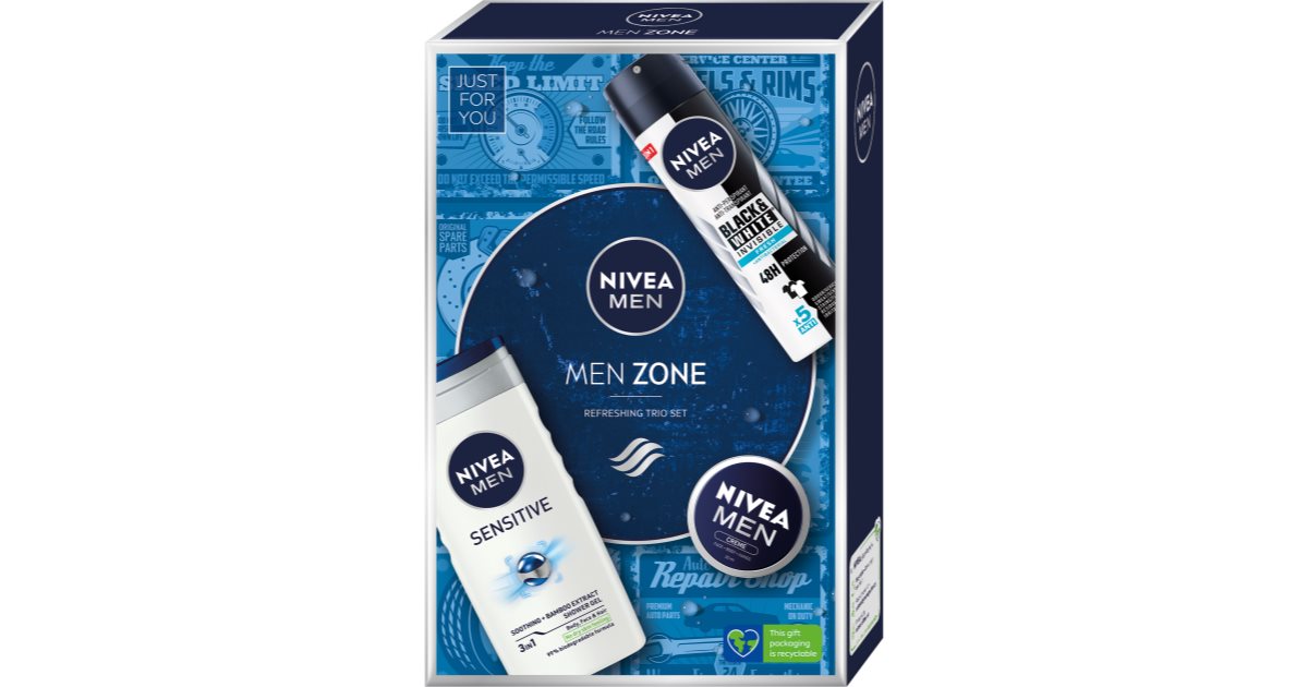 NIVEA MEN Zone Gift Set (for body and face) for men | notino.ie