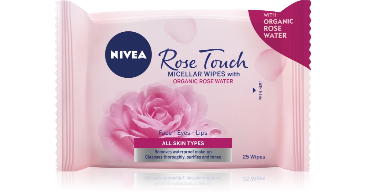NIVEA MicellAir Rose Touch cleansing micellar face wipes | notino.co.uk