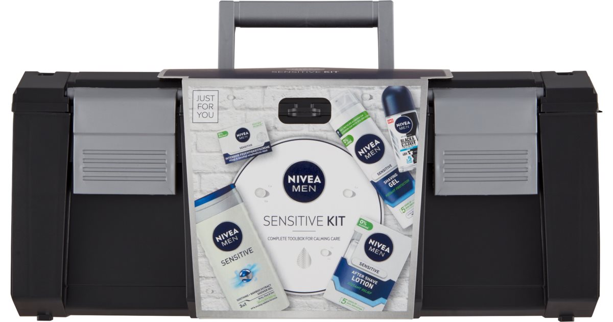 NIVEA MEN Sensitive Kit Geschenkset (Für Gesicht und Körper) für Herren
