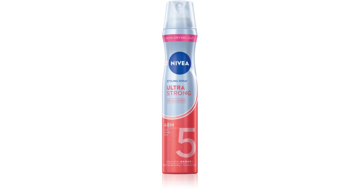 NIVEA Ultra Strong laque cheveux fixation extra forte sans silicone ...