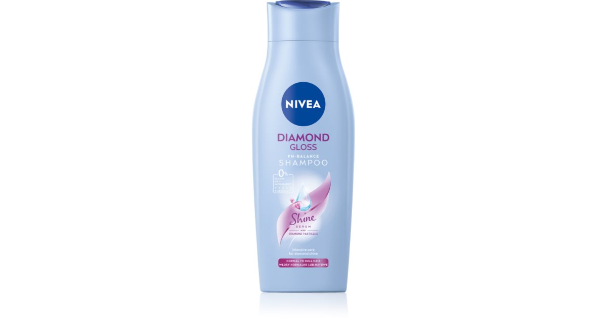 NIVEA Diamond Gloss nourishing shampoo for tired hair without shine ...