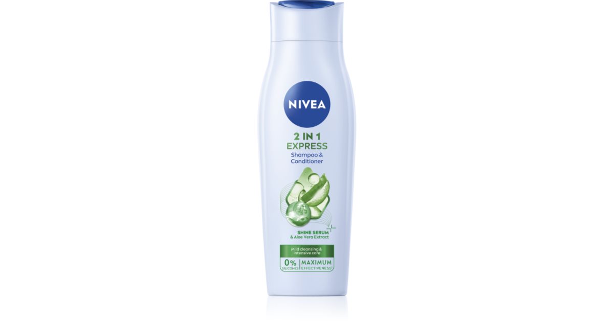 NIVEA 2in1 Care Express Protect & Moisture Schampo och balsam 2-i-1 ...