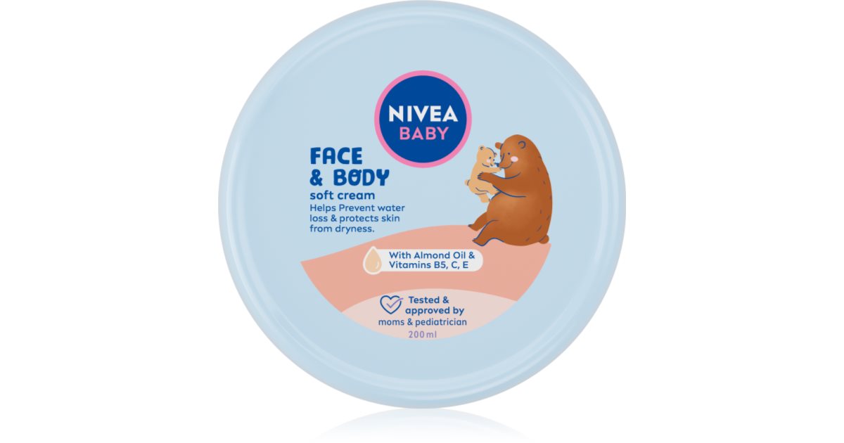 NIVEA BABY Soft moisturising cream for face and body notino