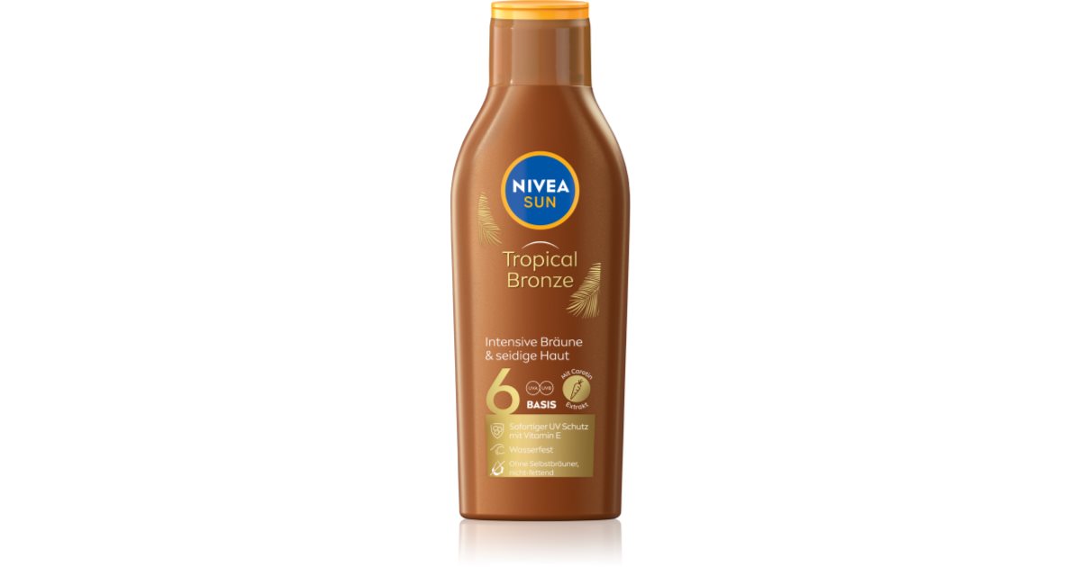 NIVEA SUN Tropical Bronze mleczko do opalania SPF 6